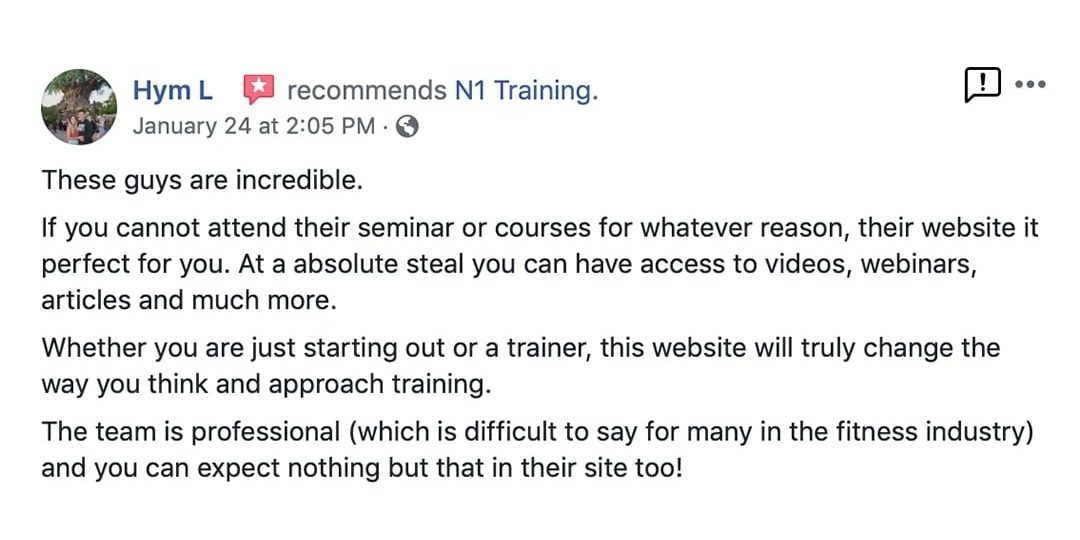 Experience the N1 Training Difference - N1 Training